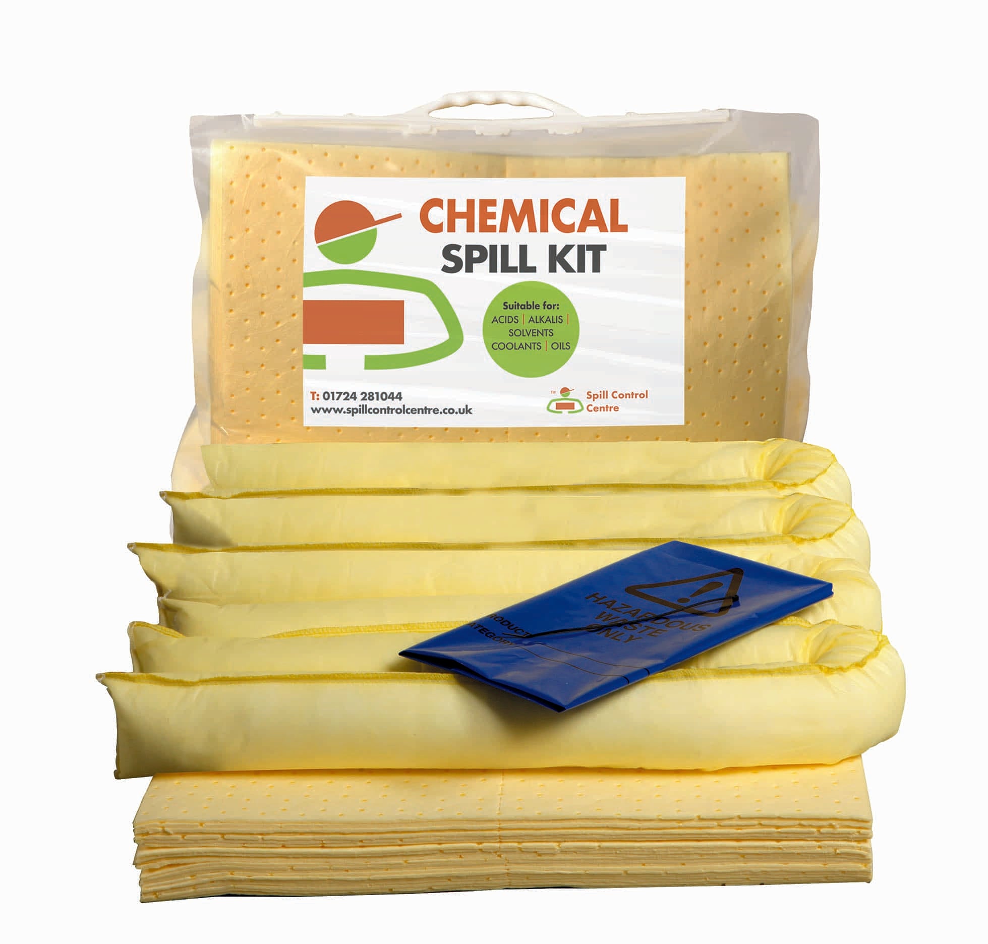40 litre Chemical Spill Kit - Clip Top Bag – Fire and Safety Centre