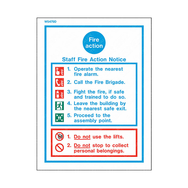 Staff Fire Action 150 x 200 – Fire and Safety Centre